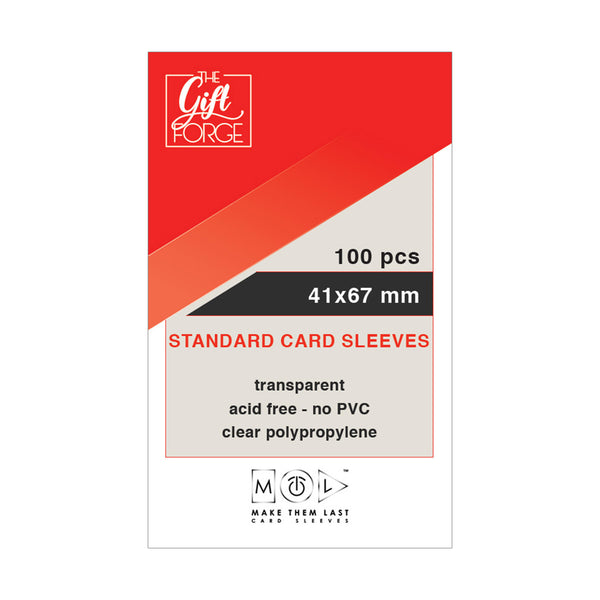 41x67 mm, 100 pcs standard card sleeves - The GiftForge