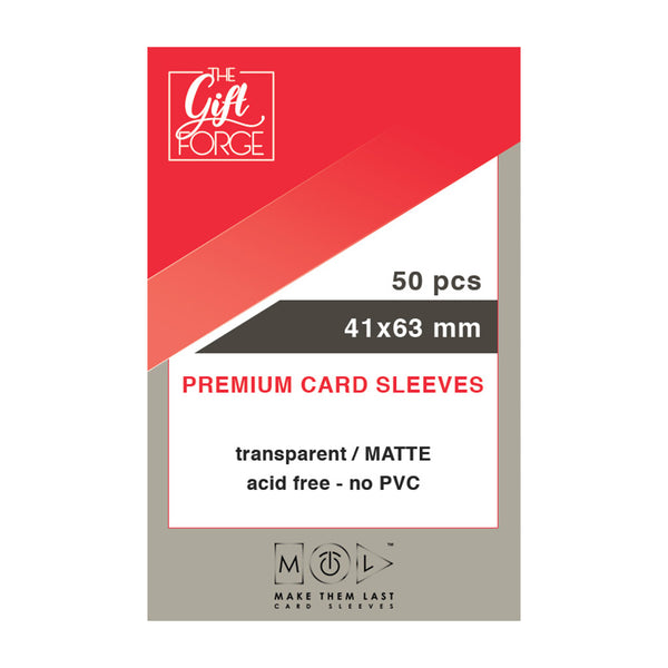41x63 mm, 50 pcs card sleeves / MATTE - The GiftForge