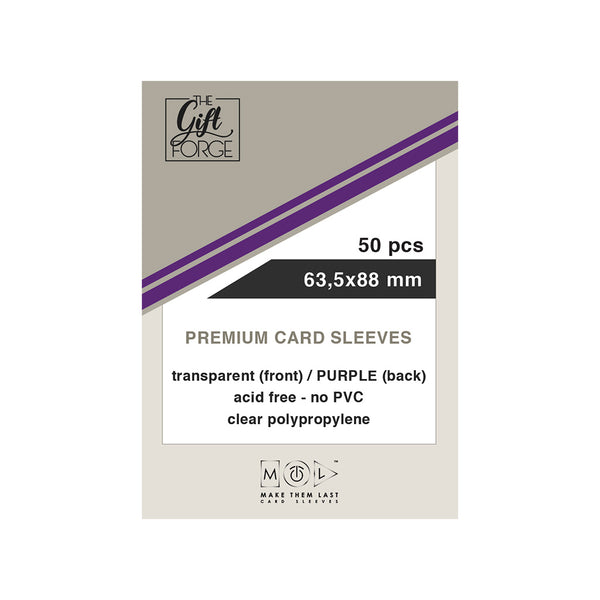 Colored back card sleeves - The GiftForge