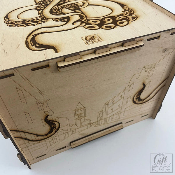 Wooden box compatible with Eldritch Horror - The GiftForge