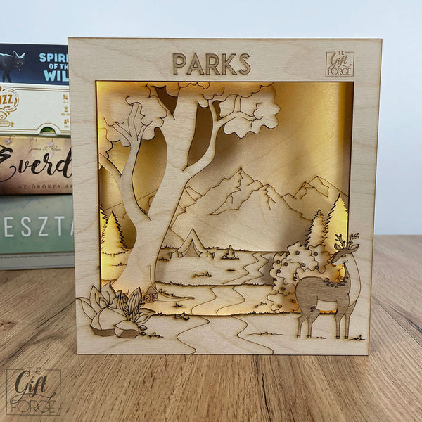 Nature themed light box - The GiftForge